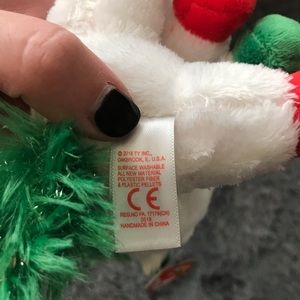 Ty | Toys | Beanie Boos Candy Cane Unicorn Rainbow Colour Eyes | Poshmark